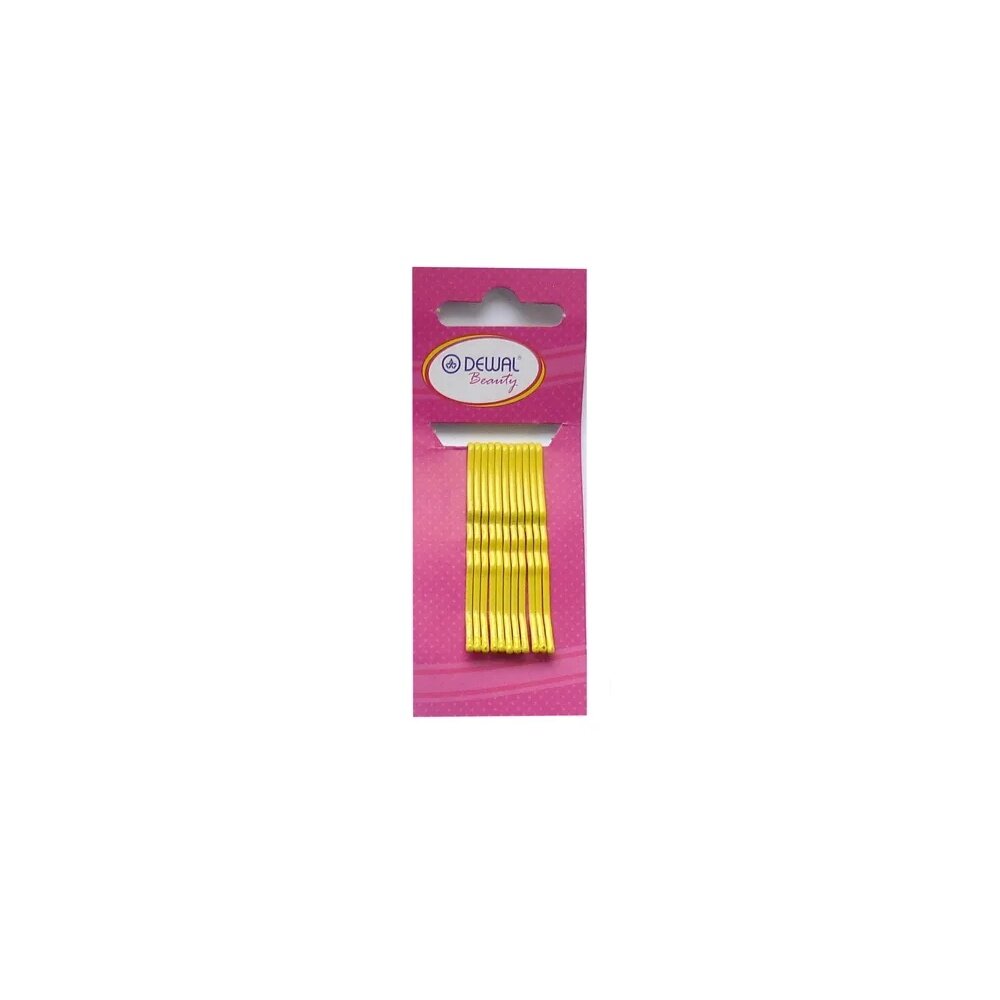 Dewal Beauty N-12YELLOW Невидимки dewal beauty волна 50 мм (12 шт) желтые