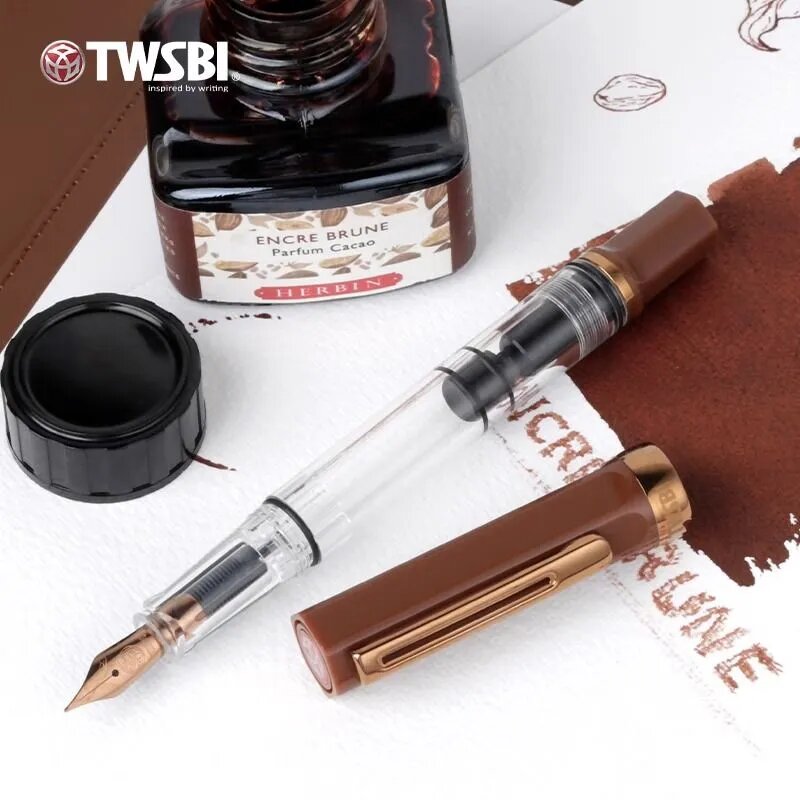Ручка перьевая TWSBI ECO fountain pen Mocha Mousse Espresso Bronze Edition Business Writing Practice
