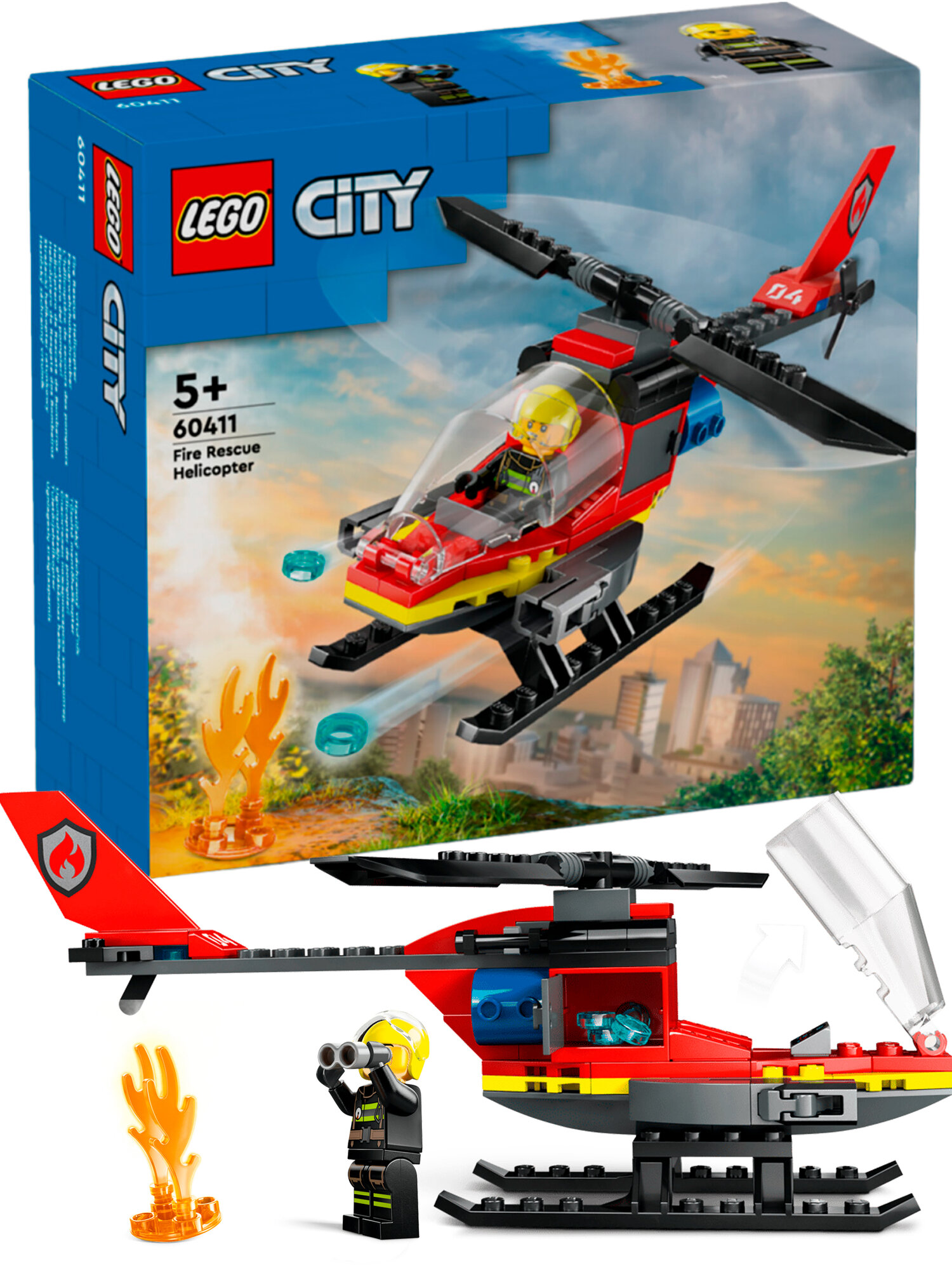 Конструктор LEGO City Пожарно-спасательный вертолет