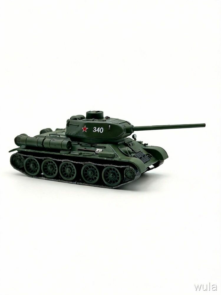 Готовая модель танка Т-34 в масштабе 1:72, серийный номер 340, точная сборка, металлические детали, сборка не требуется Отлично подходит для коллекционеров и подарков.