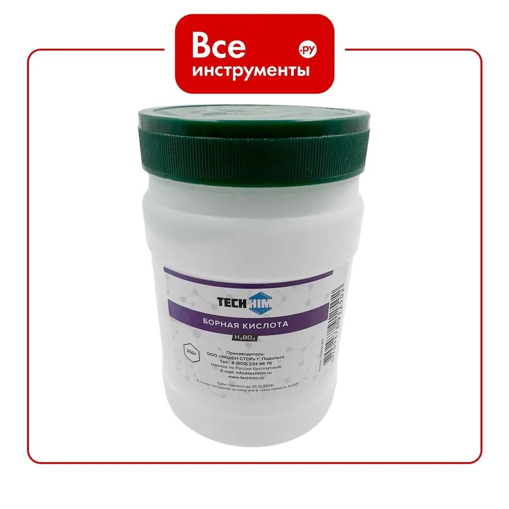 Борная кислота 250 гр TECHHIM TH-BOKI-250