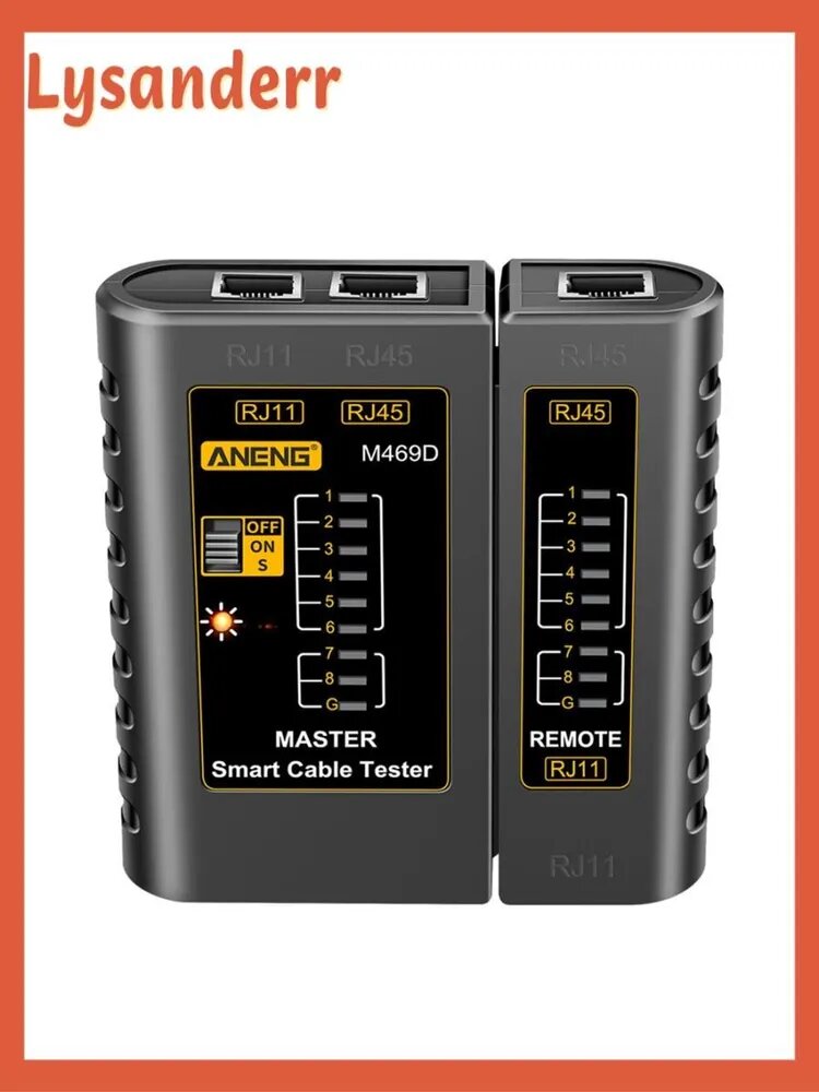 Z3ANENG M469D RJ45 Кабельный тестер сетевого кабеля Тестер RJ11 RJ12 CAT5 UTP Сетевой инструмент Ремонт сети A