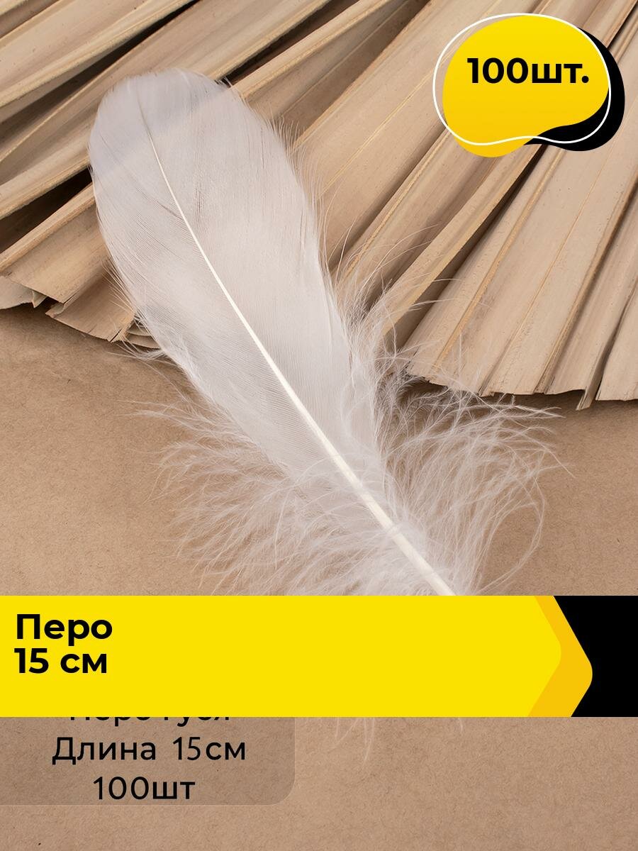 Перья перо для рукоделия и шитья, 100 шт.