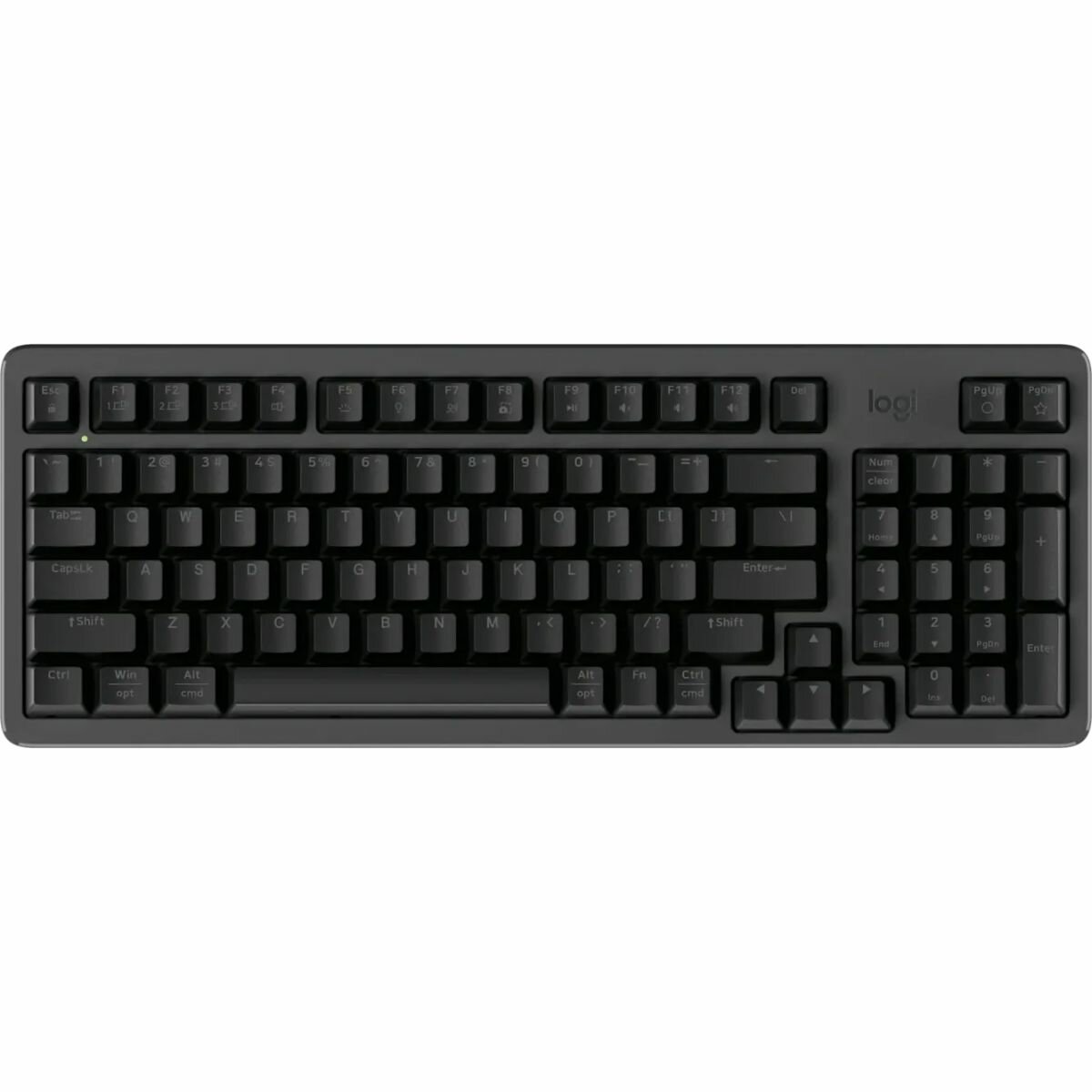 Клавиатура Logitech K868 гибридная, USB Type-A, Bluetooth, радиоканал, чёрный