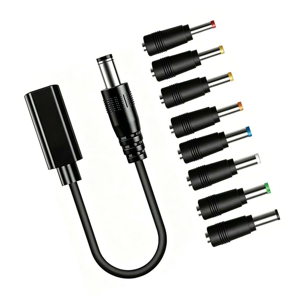 Женский порт рукопожатия кабель с круглым штекером, 8 концов, 30 см, 15V