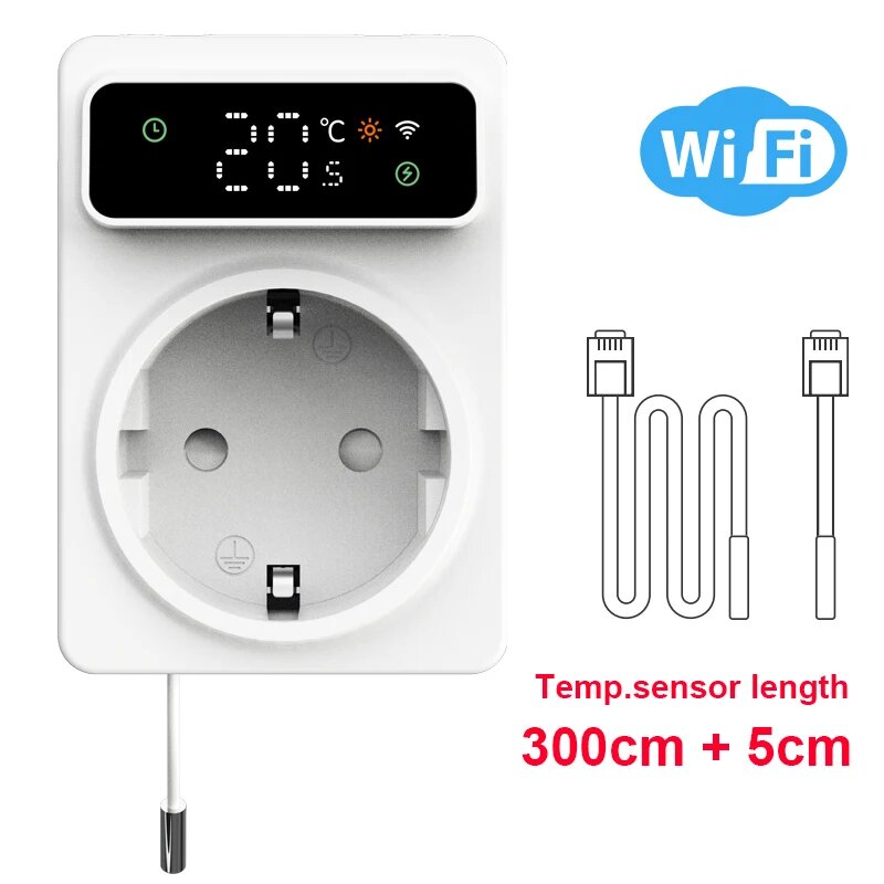 EZAIOT Умная розетка-термостат Wi-Fi 16A