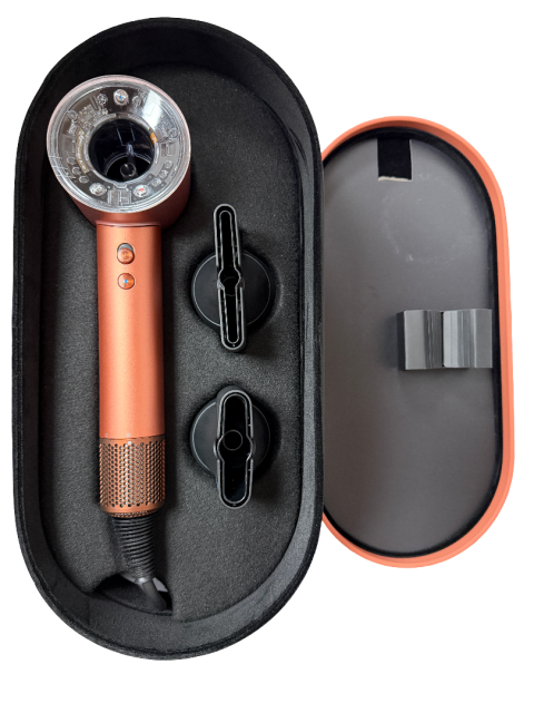 Фен Dyson Supersonic HD16 Nural Amber Silk с кейсом Янтарный шелк (витринный образец коробка вскрывалась отсутствуют элементы упаковки)