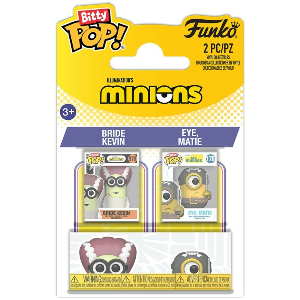 Набор фигурок Funko Bitty POP! Minions Bride Kevin & Eye Matie 94224