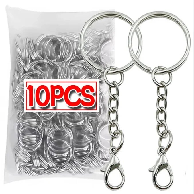Карабины с когтями омара из сплава silver -10pcs
