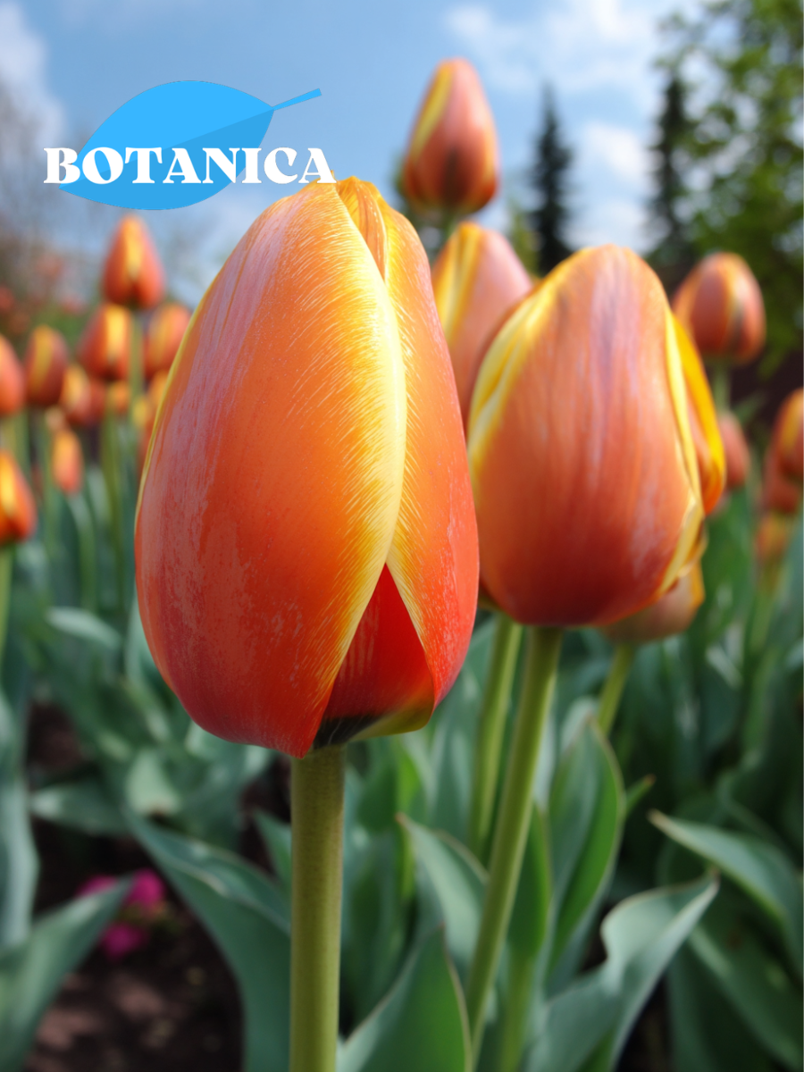 Луковицы цветов, botanica garden, Тюльпан Ворлд Фаворит 2 штуки (красно-желтый)