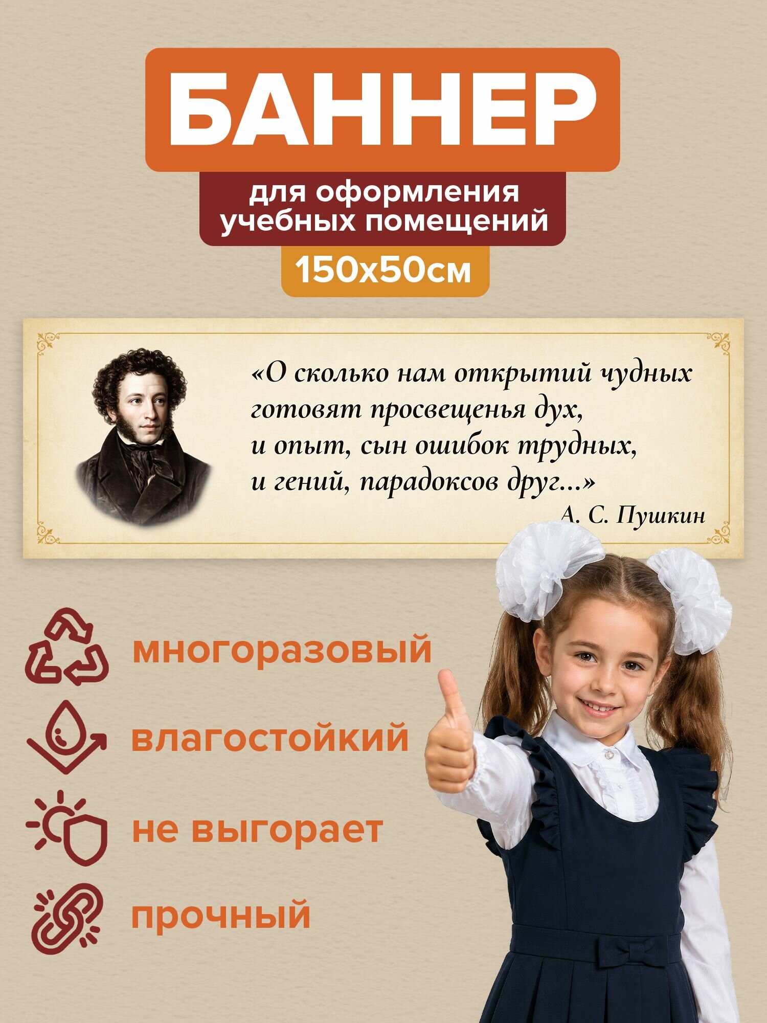 Писатели и поэты плакат для школы баннер