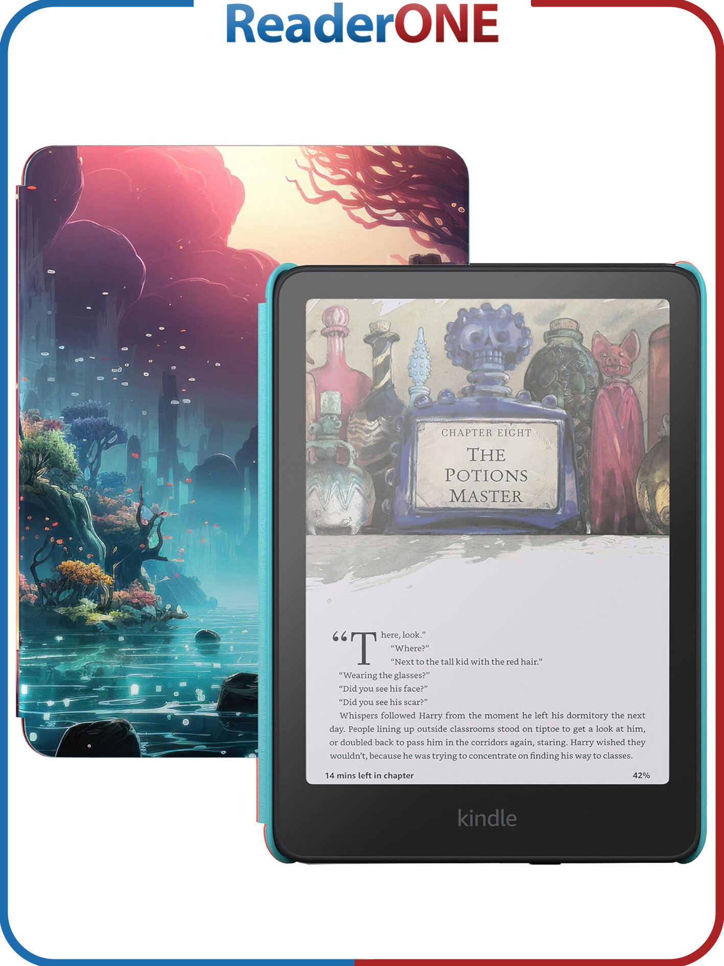 Электронная книга Amazon Kindle Colorsoft Kids 16Gb, 7 дюймов, E Ink Kaleido 3, Fantasy River