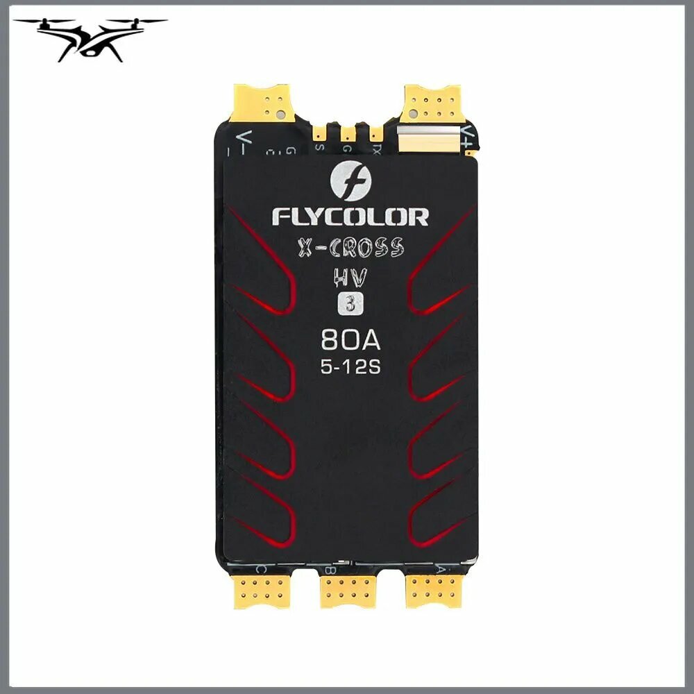 Регулятор оборотов FLYCOLOR Xcross HV3 80A 5-12S, без BEC, для мультироторных систем