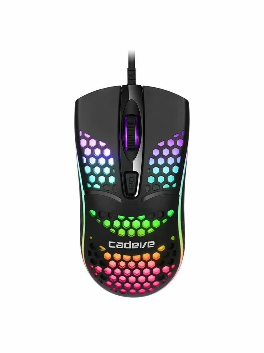 Kaidiwei VF53 hole mouse симпатичная USB красочная светящаяся мышь подходит для настольных компьютеров ноутбуков