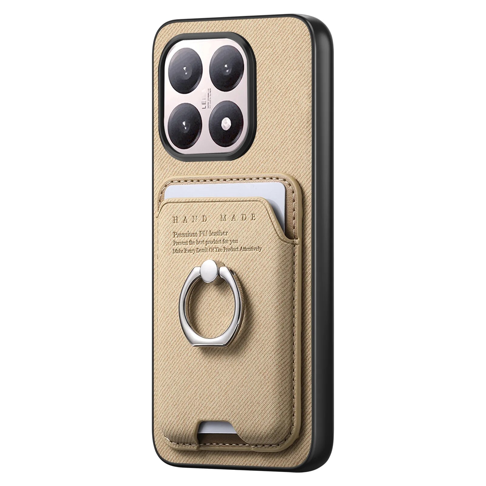 Для Xiaomi 15T Poco F7 X7 MI 17 Pro Max 2в1 съемный кожаный чехол-бумажник Бежевый, Khaki, Xiaomi 17