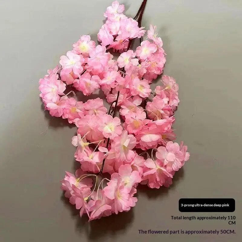 Искусственные цветы сакуры, 3-prong, розовый