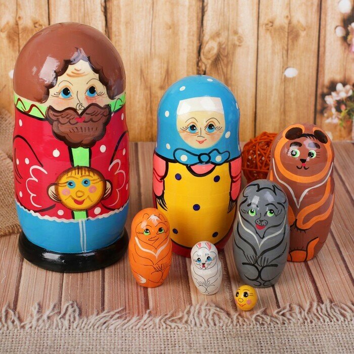 Матрёшка Колобок 7 в 1