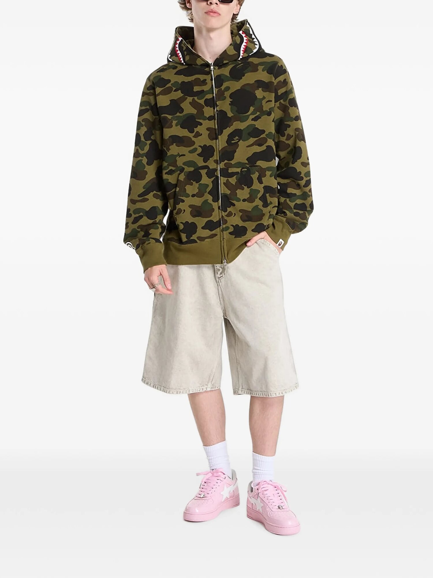 Худи A BATHING APE 1st Camo Shark, размер 50 — фото 1