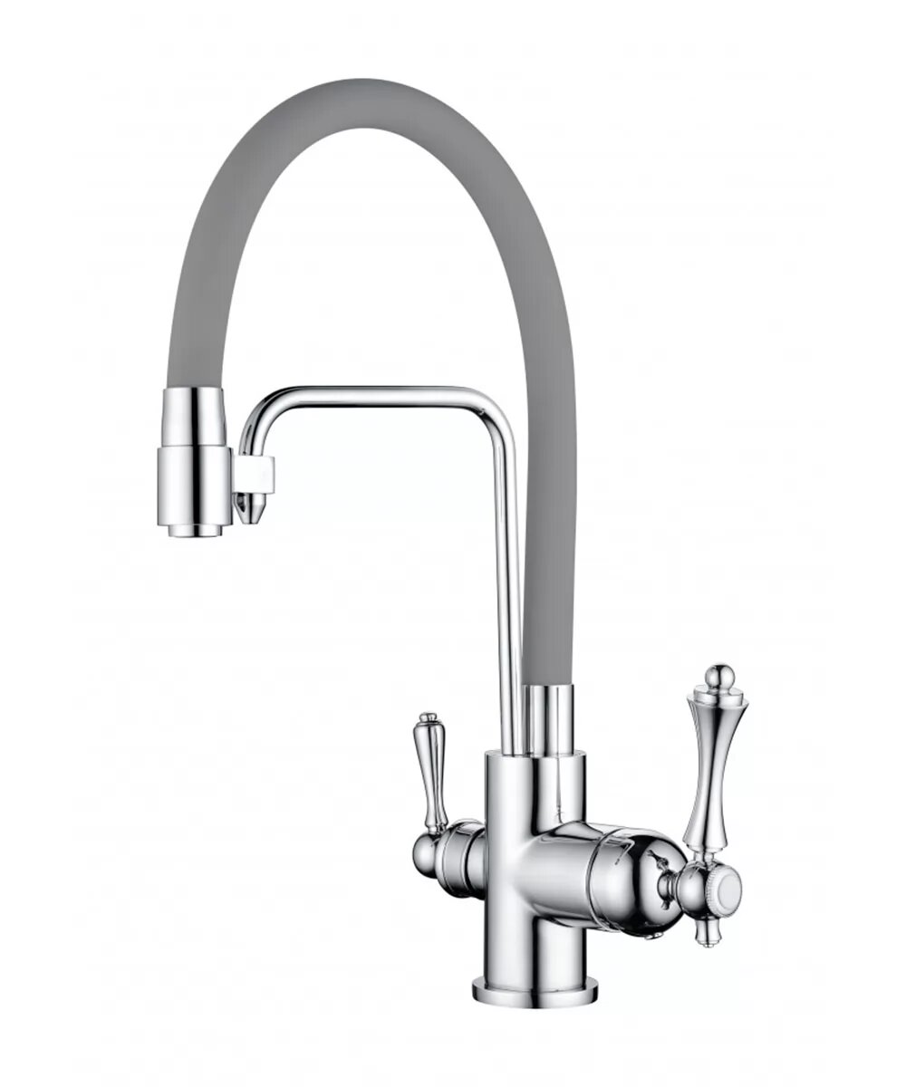 Cмеситель для кухни под фильтр GANZER GZ77025-H серый