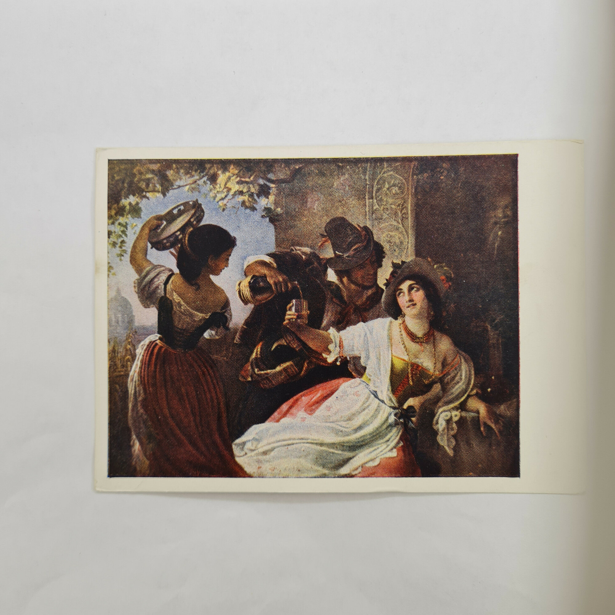 Открытка советская СССР, старинная. Живопись, жанровая сцена, Третьяковская галерея, винтаж