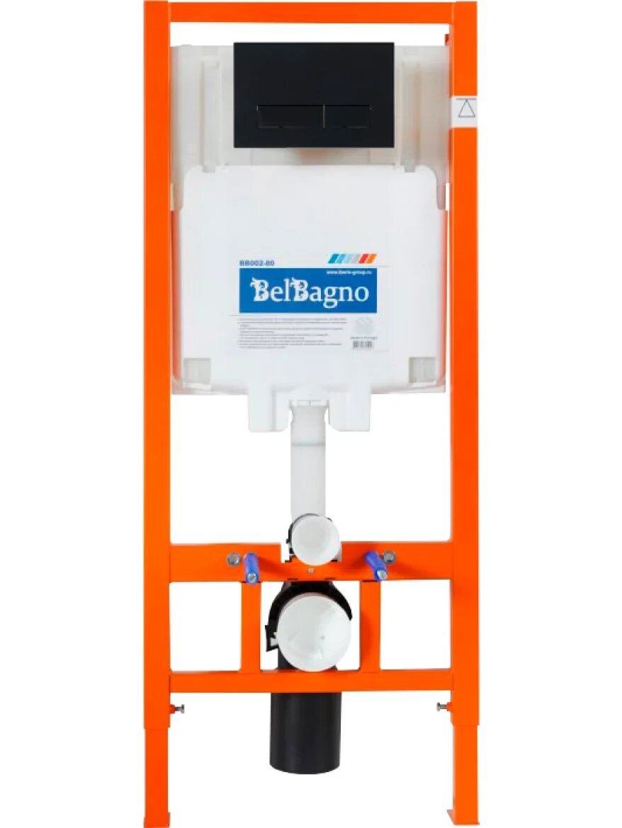 Инсталляция Инсталляция BelBagno BB002-80 + Кнопка Marmi BB012-MR-NERO. M черный матовый