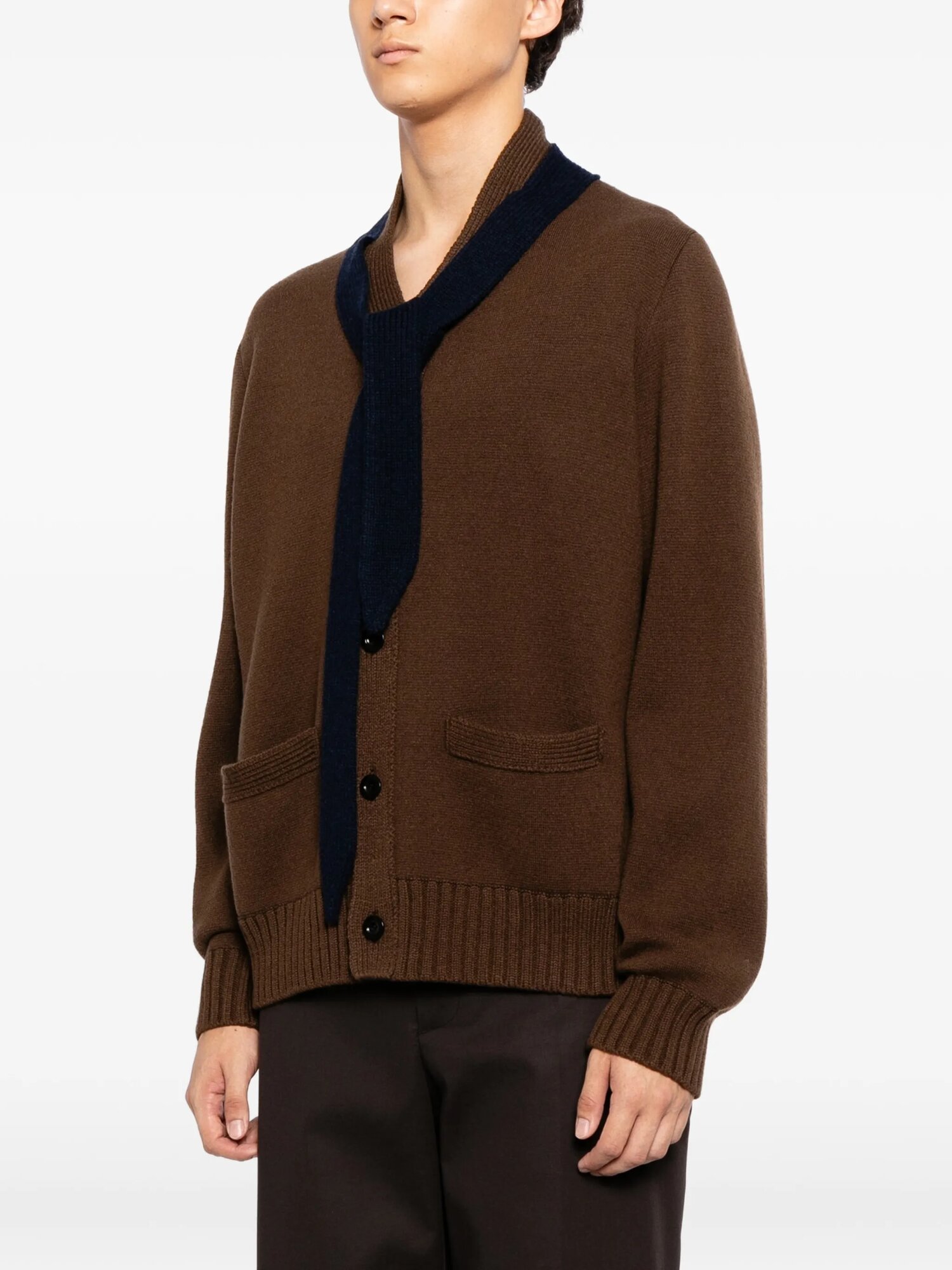 Кардиган Sacai Wool knit cardigan, размер 2 — фото 1