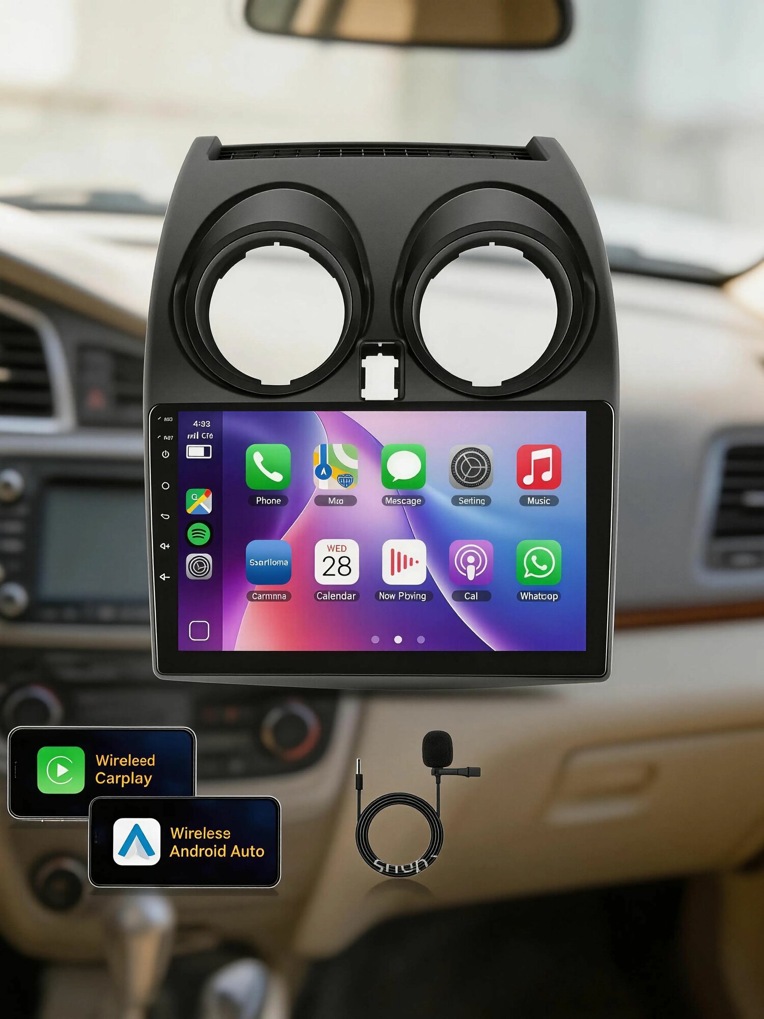 Автомобильное мультимедийное устройство FarCar для Nissan Qashqai 1 J10 (20062013) с параметрами: 4 ГБ оперативной памяти, 64 ГБ встроенной, поддержка Wi-Fi, GPS, Bluetooth, IPS-дисплей.