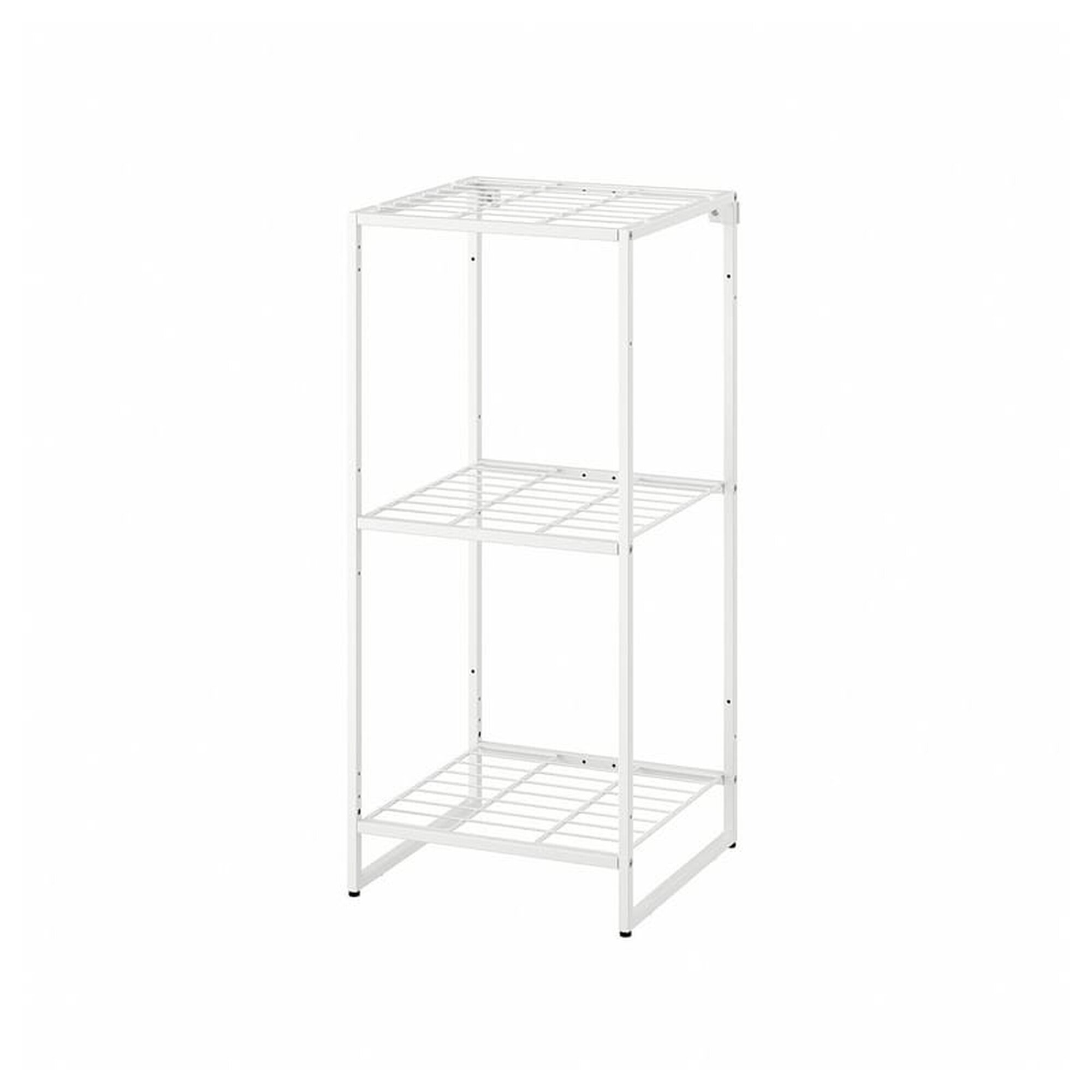 Полка икеа JOSTEIN, белая, сталь, порошковая эмаль, 41х40х90 см
