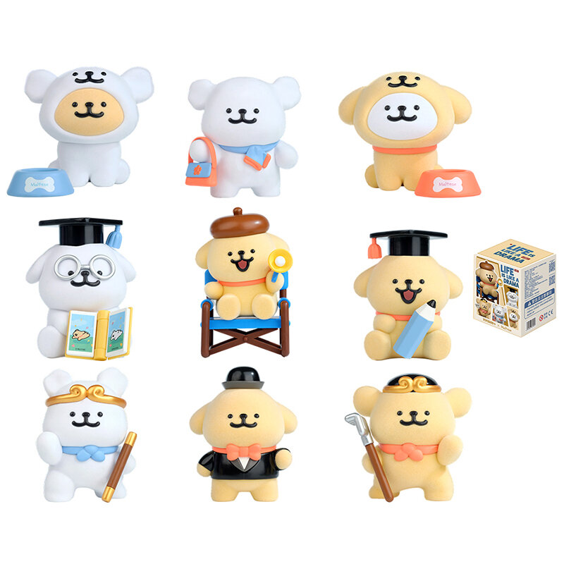 TOP TOY Maltese, Golden Retriever, White Dog Life Theater Mystery Boxes, Single Mystery Box (Random Pick)