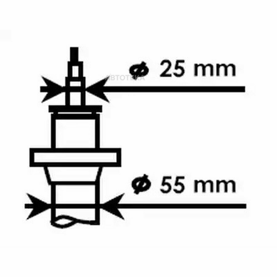 Амортизатор передний LR KYB 335808 KYB 335808
