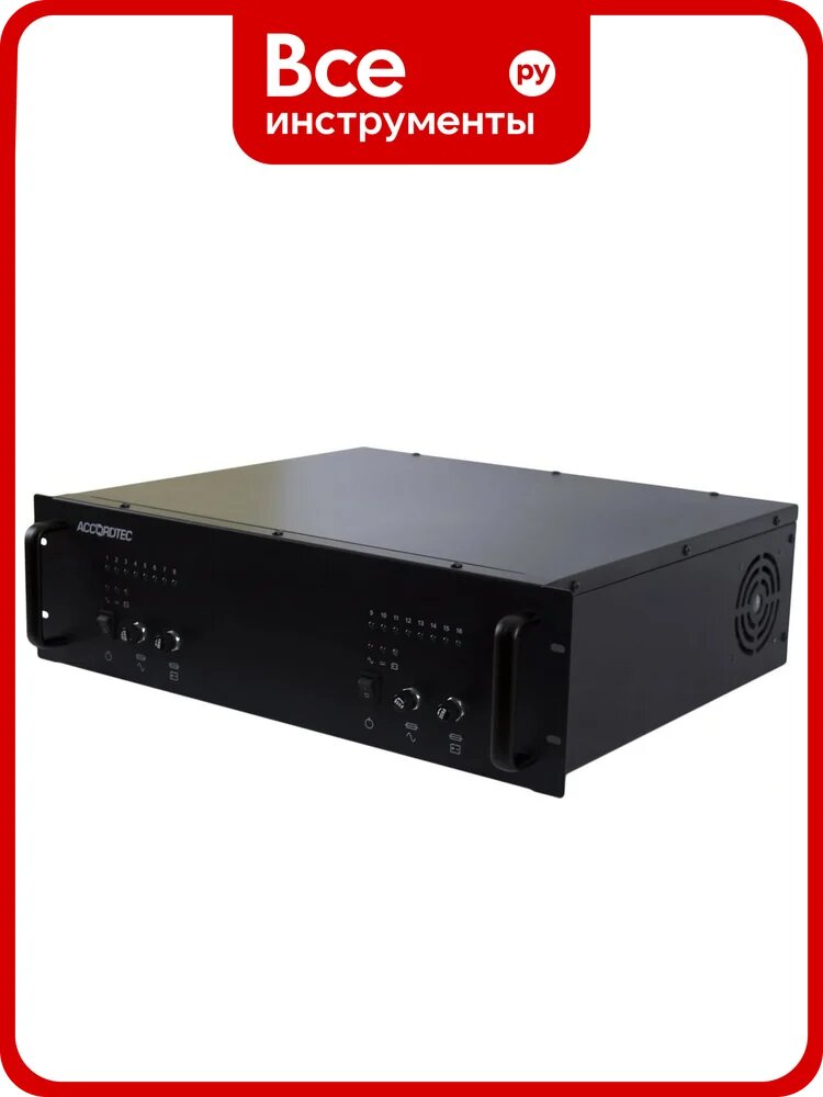 Источник бесперебойного питания ACCORDTEC ББП-80x2 v.16 RACK 3U AT-02716
