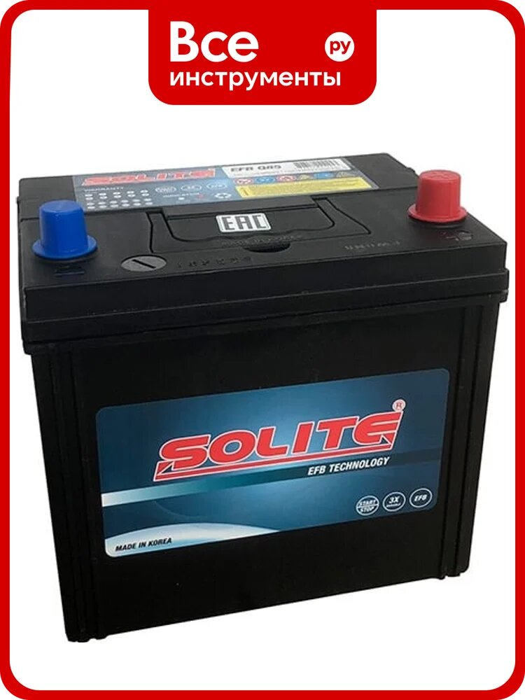 Аккумуляторная батарея SOLITE EFB Asia Q85 6СТ70 230х168х220 EFB Q85L
