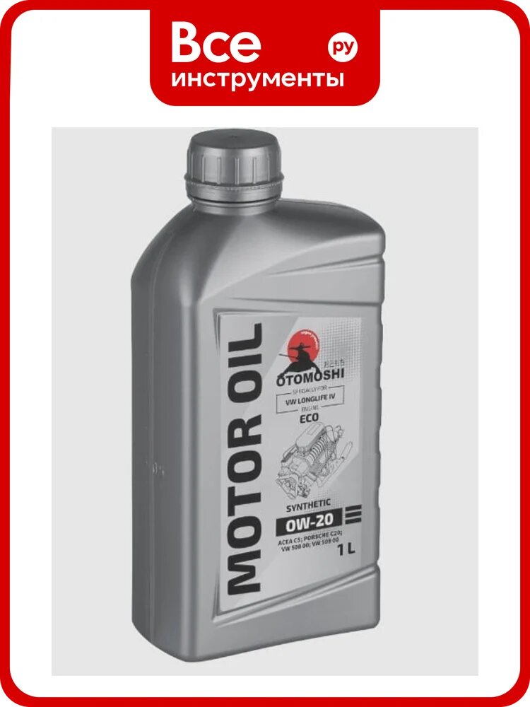 Моторное масло Otomoshi ECO for VW LongLife IV 0W-20 1л MF212901, синий