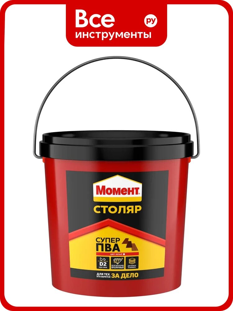 Клей Super PVA Момент Столяр 3 кг 600306, для склеивания всех пород дерева, деревянный, влагостойкий