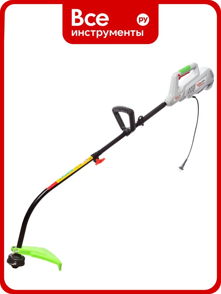 Электрический триммер REDVERG RD-EB1250B 6655451 с гибким валом, щеточным двигателем, полуавтоматической подачи лески
