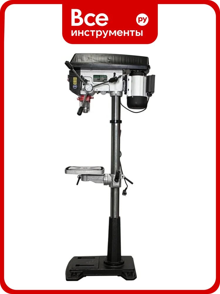 Напольный сверлильный станок ROCKFORCE 220 В RF‑DP39020F вертикальный с ключевым патроном, обработка дерева и металла