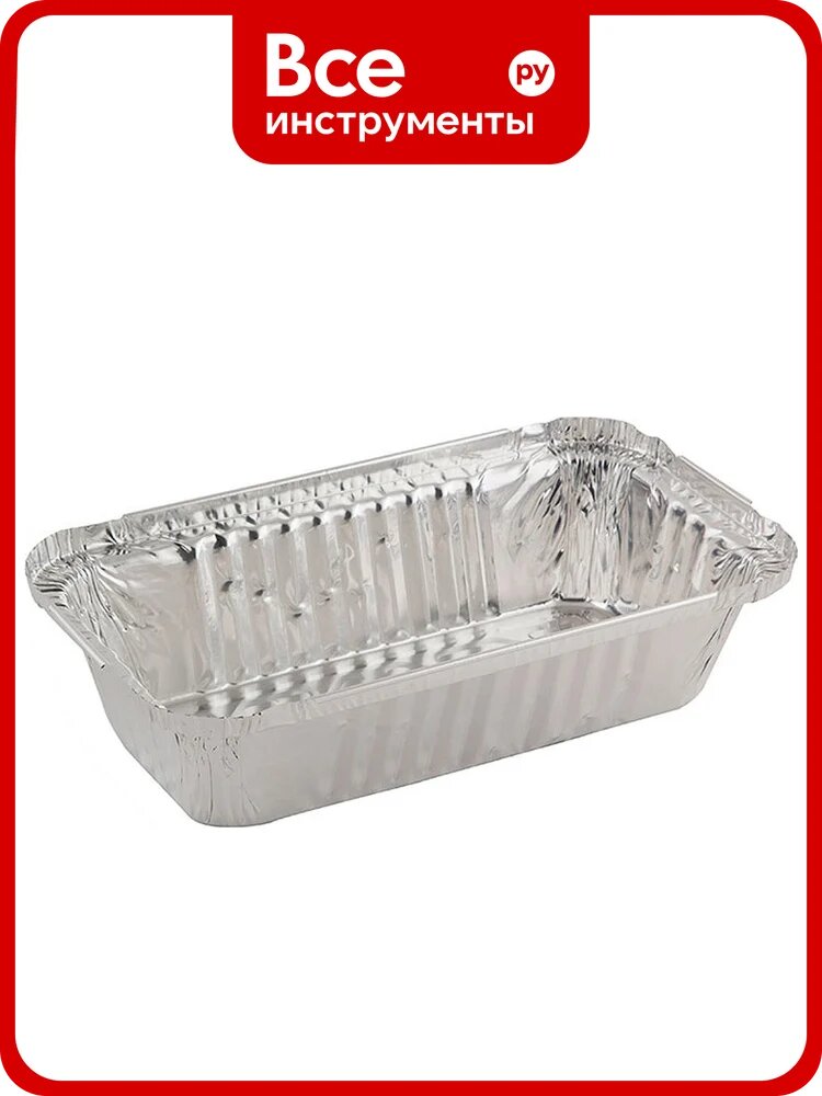 Форма для выпечки Mallony LAMINA размер 202x113x5 см из алюминиевой фольги, прямоугольная 006047