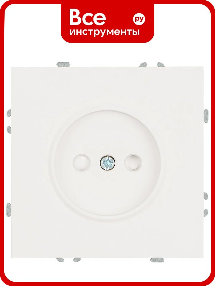 Розетка 1-местная STEKKER с защитной шторкой (механизм), б/з, 250В, 16А, серия Эмили, RST16-5109-01, белый фарфор, soft touch, 49876