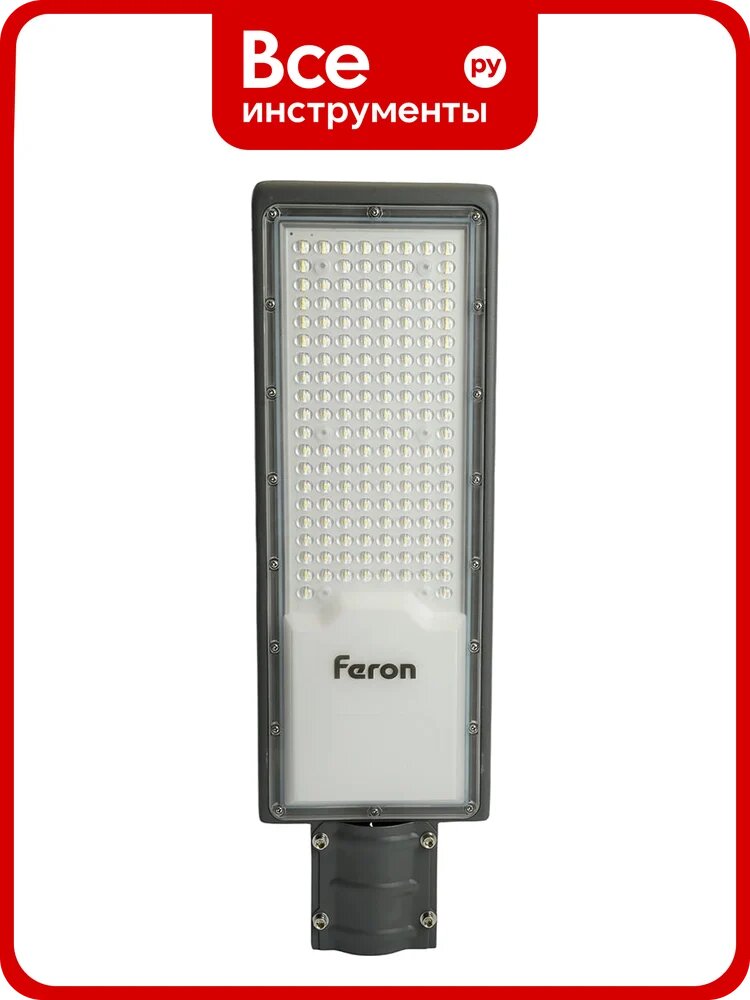 Уличный консольный светодиодный светильник FERON SP3035, 120W, 6400К, 10000Lm, IP65, черный, 41581