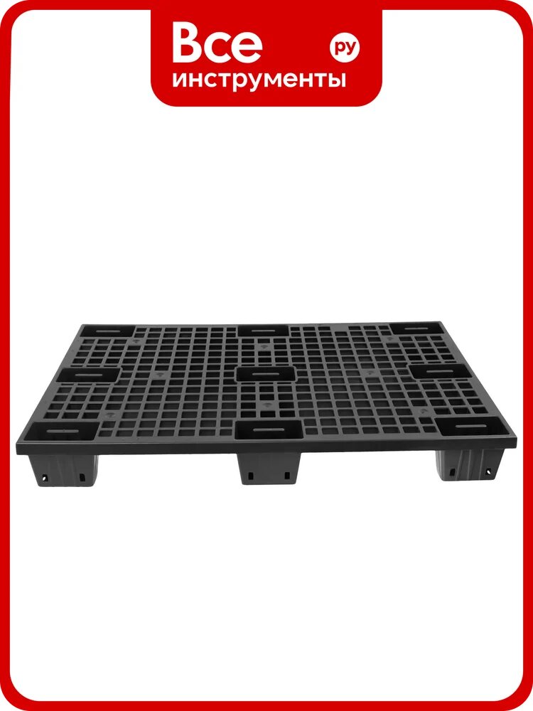 Паллет Gigant 1200x800x140 вкладываемый на ножках чёрный 34202