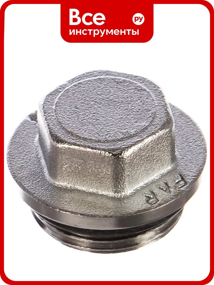 Заглушка для парал. коллектора FAR 3/4" НР FK 4150 34 латунный корпус с хромированным покрытием наружное соединение