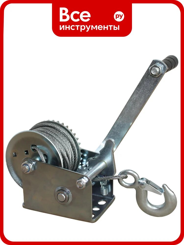 Лебедка Shtapler FD-600, ручная, шестеренчатая, трос 10 м, 270 кг