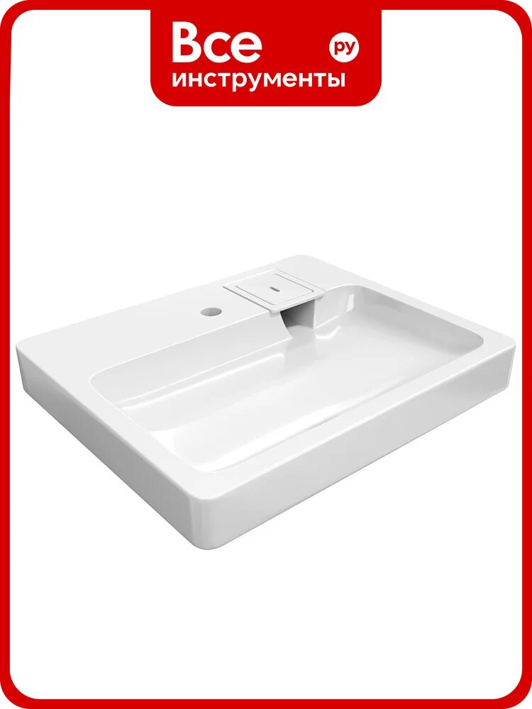 Раковина над стиральной машиной Teymi Kati Pro 60x50, литьевой мрамор T50411 ЦБ-00266895