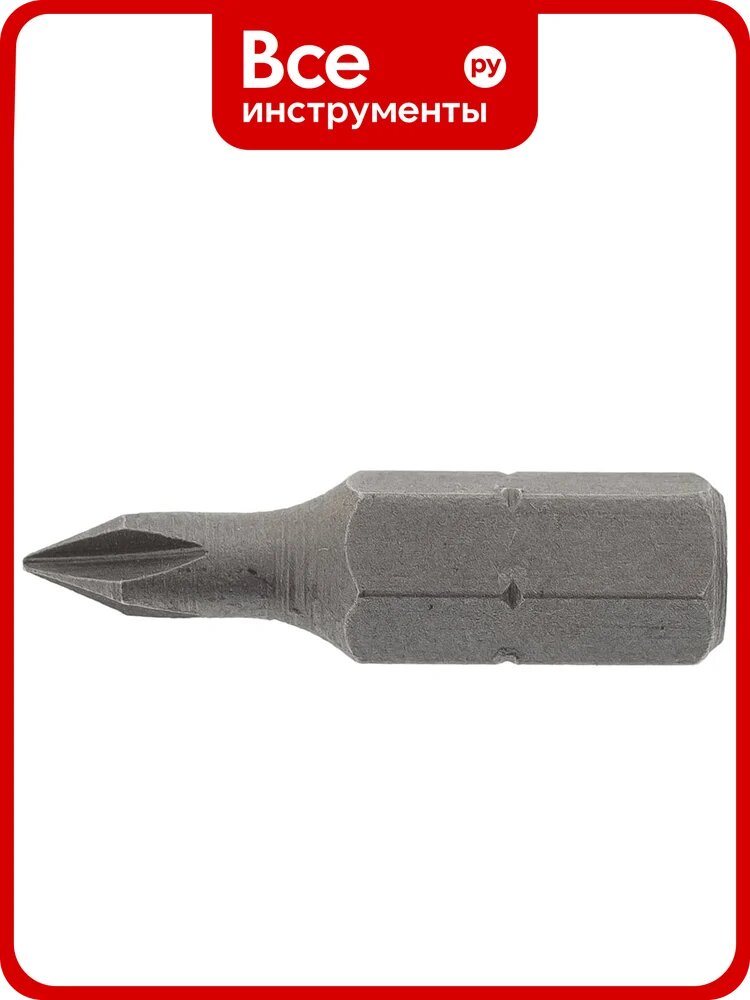 Бита крестовая (РН0x25 мм; CrV; хвостовик 1/4") CNIC 55153