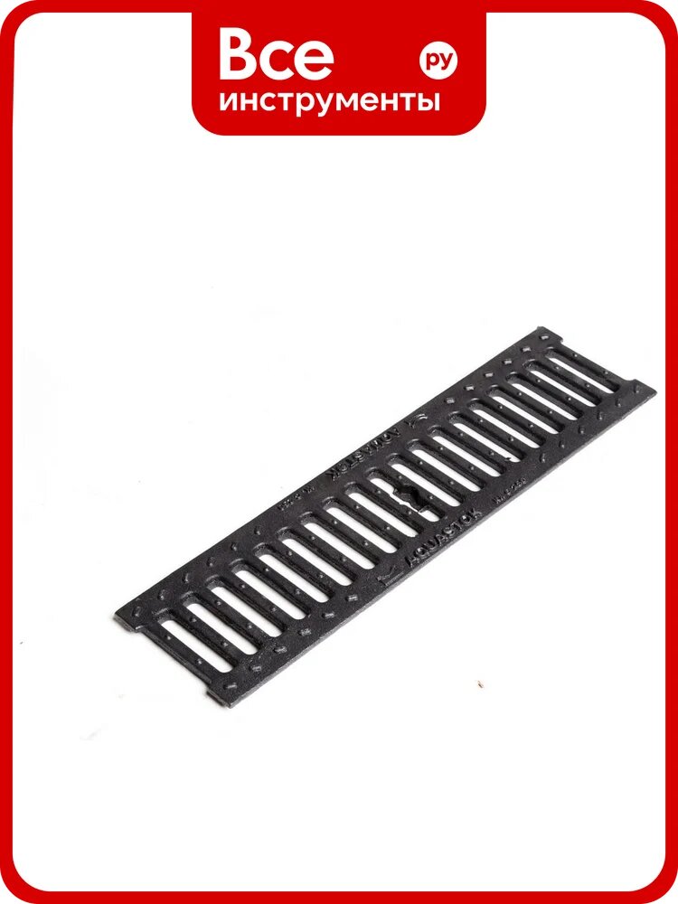 Чугунная решетка Aquastok щелевая Norma DN100 C250 500x136x15 (31013C) 549109