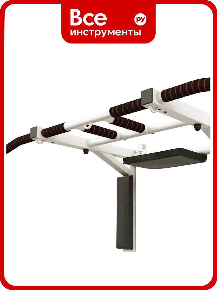 Турник-брусья-пресс BARFITS Premium, 3 в 1, настенный, черный, 40 см x 40 см