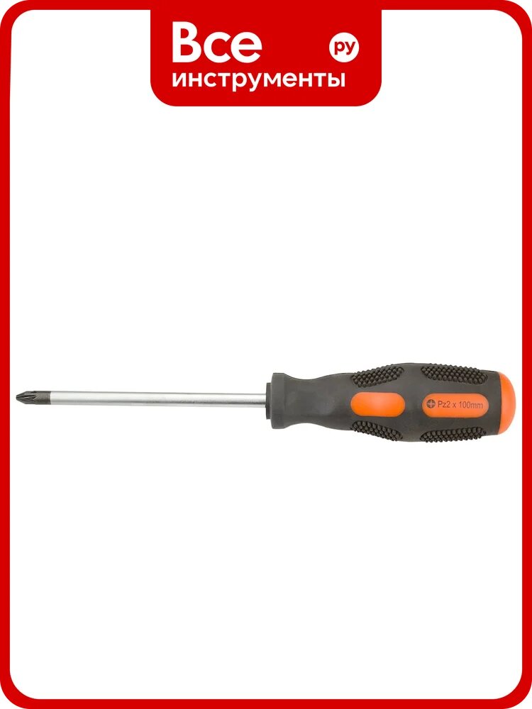 Крестовая отвертка PZ2x100 мм Top Tools 39D656, отверстием для подвески