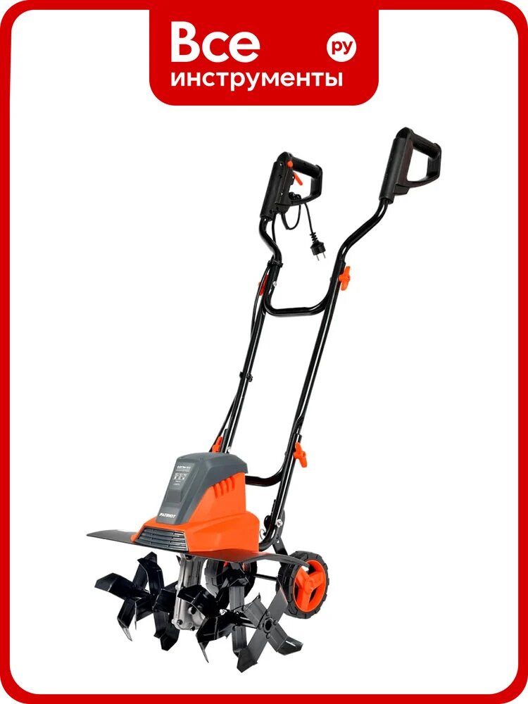 Электрический культиватор PATRIOT ELEKTRA 1500 с червячным редуктором, несъёмной ручкой, бытовым назначением