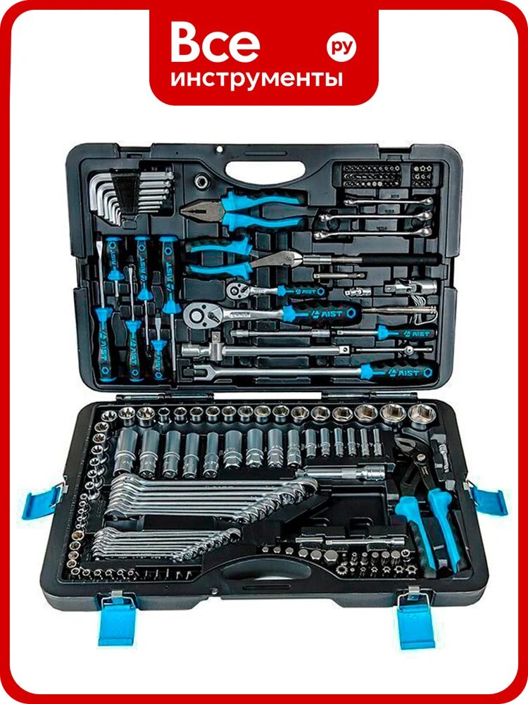 Набор инструмента 170 предметов AIST 4-32мм 1/4, 1/2 6 граней 4091170B 00-00023717