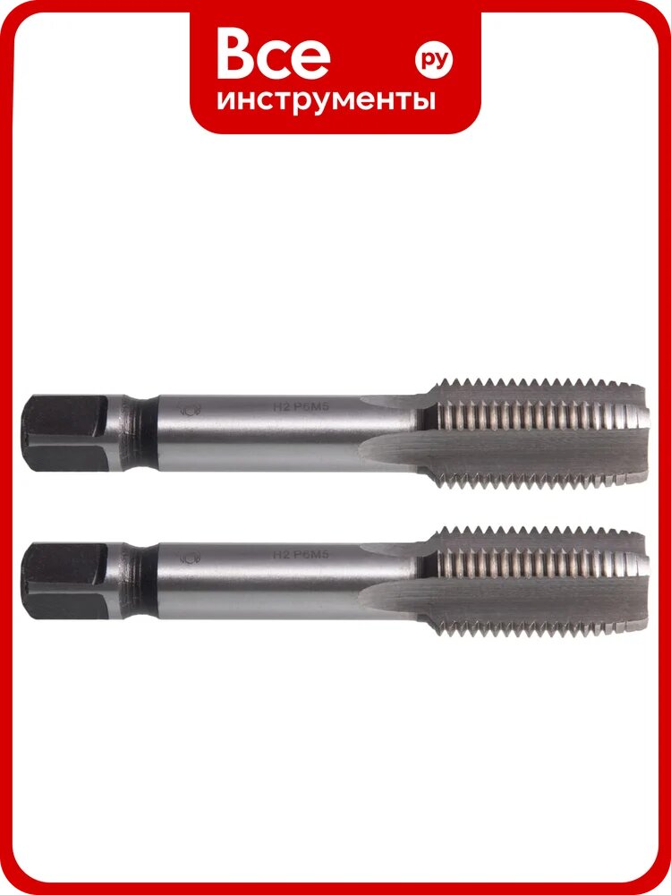 Метчик м/р SDW TOOLS М12х1,5 P6M5 к-т 2 шт. с прох. хв. ta00150, машинно‑ручной тип, из стали